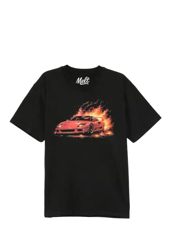 MELT Graphic-print T-shirt - Black