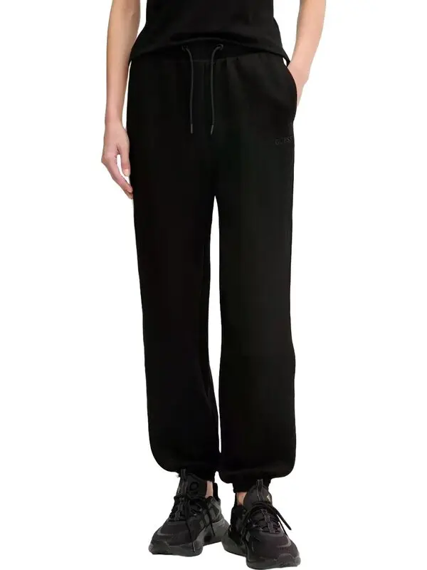 Guess Regular-fit Side-stripe Track Pants - Black