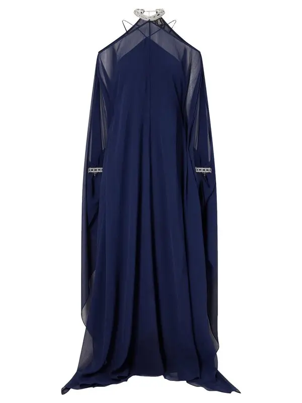 TALLER MARMO Sza Sza Silk-chiffon Gown - Blue