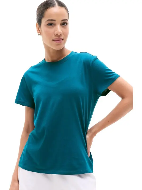 Athleta Favorite Cotton Classic Tee - Coastal Teal