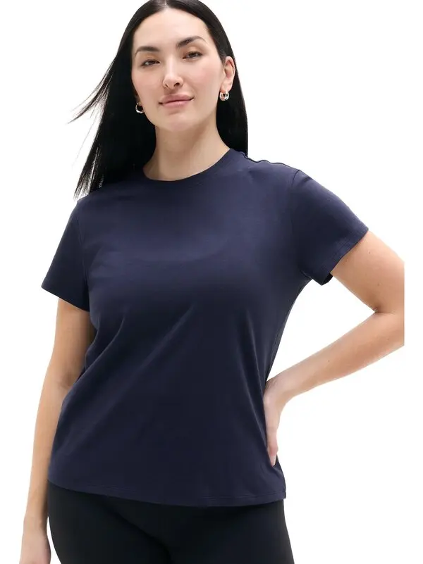 Athleta Cotton Classic Tee - Navy