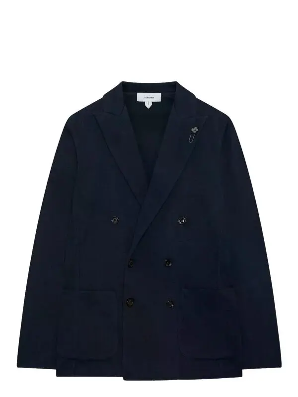 LARDINI Double-breasted Blazer - Blue