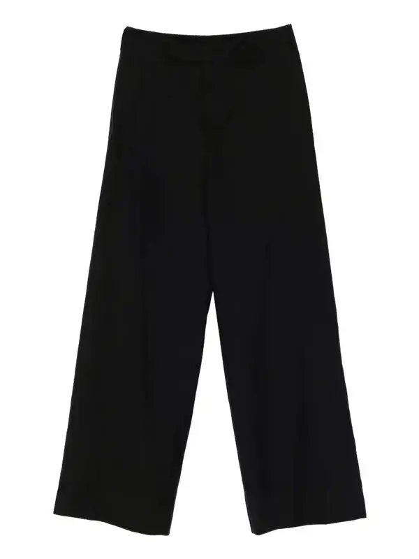 PT TORINO Lorenza Wide-leg Trousers - Black