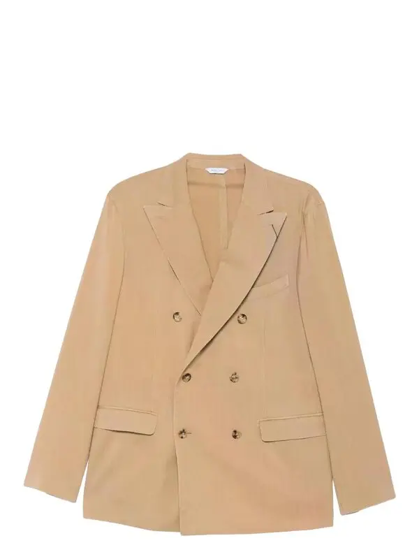 Boglioli Double-breasted Peak-lapel Blazer - Brown