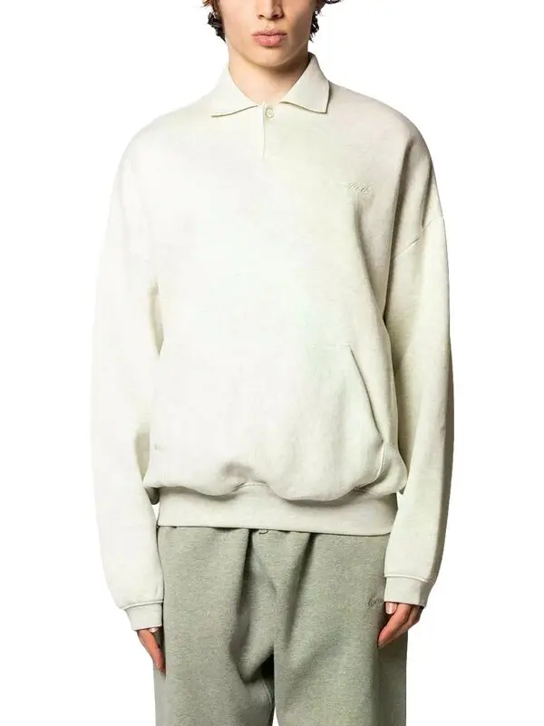 Fear Of God Essentials Polo-collar Sweatshirt - Neutrals