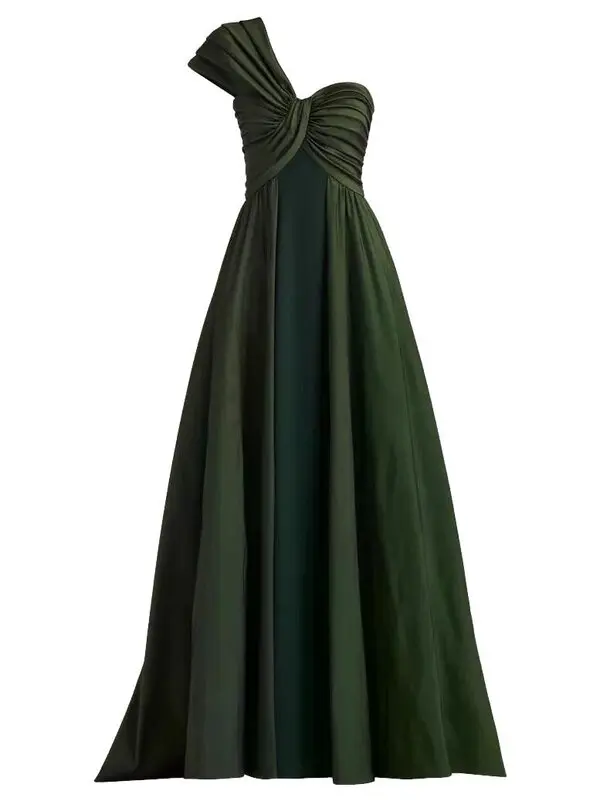 Tadashi Shoji One-shoulder Maxi Dress - Green