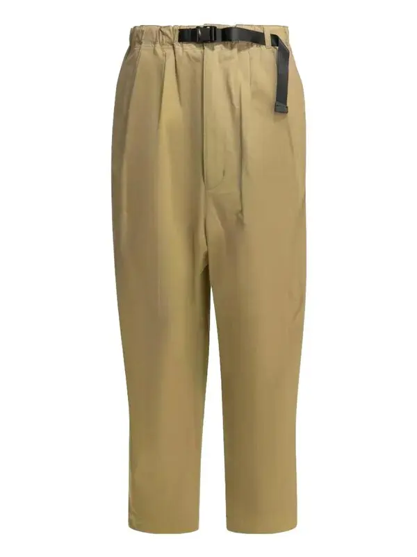 Comme Des Garçons Belted Pleated Trousers - Neutrals