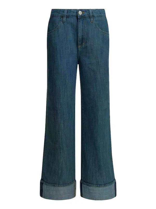 SHAFT JEANS Belt-loop Wide-leg Jeans - Blue