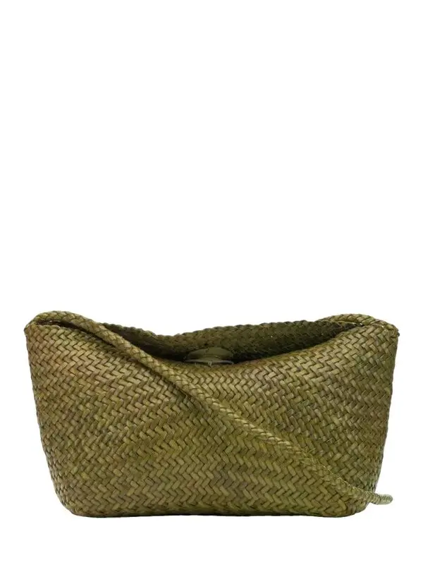 Dragon Diffusion Corsina Woven Shoulder Bag - Green