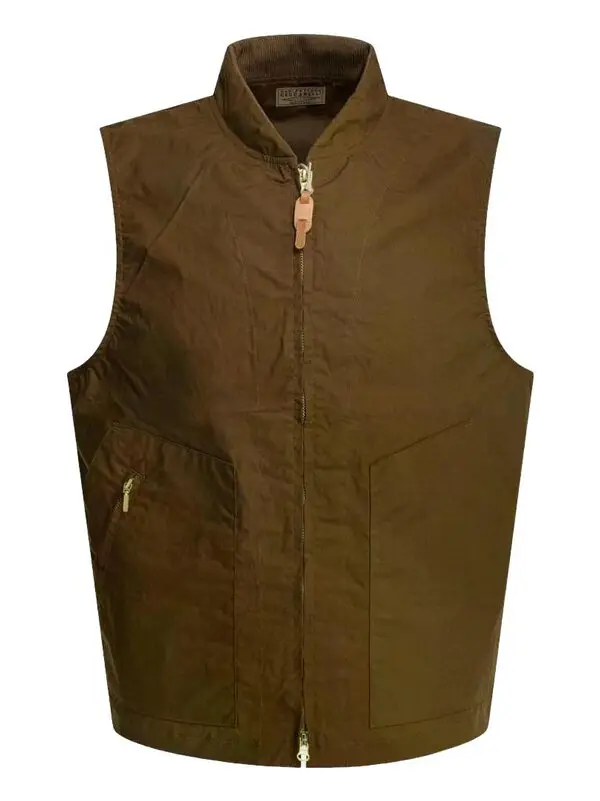 CECCARELLI Buckled-side Zip-pocket Gilet - Brown