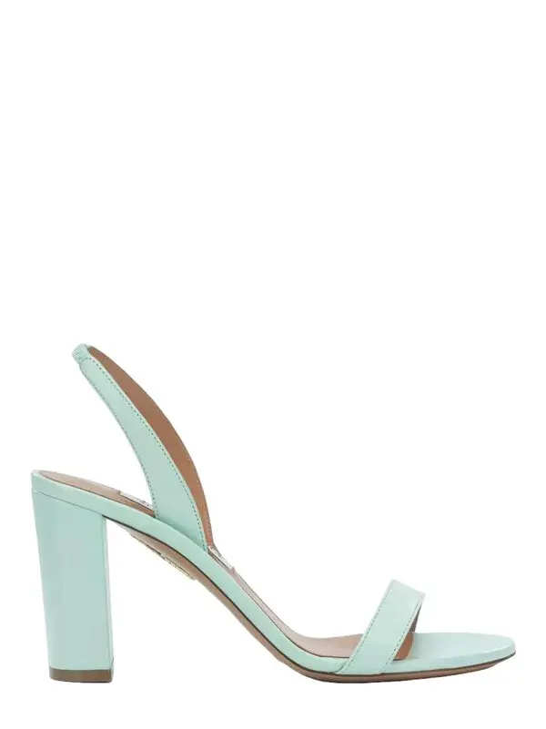 AQUAZZURA So Nude Block 85 Sandals - Blue