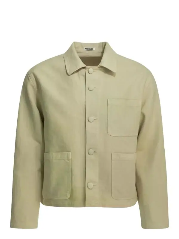 Auralee Patch-pocket Coat - Neutrals