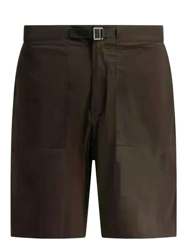 HOUDINI SPORTSWEAR Belted Patch-pocket Shorts - Brown