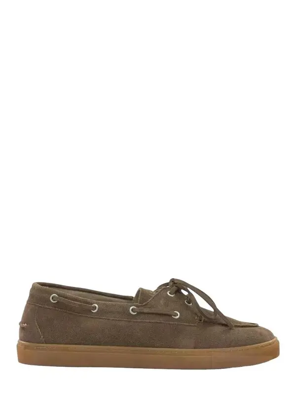COPENHAGEN  Suede Boat Shoes - Brown