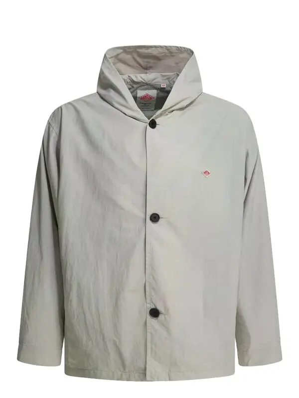 DANTON Logo-patch Hooded Jacket - Neutrals