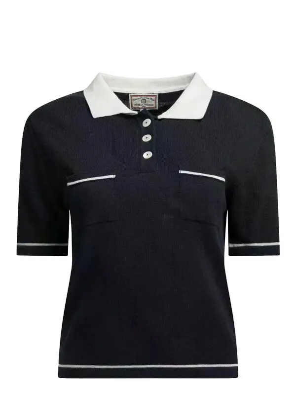 INES DE LA FRESSANGE PARIS Fran Polo Top - Blue