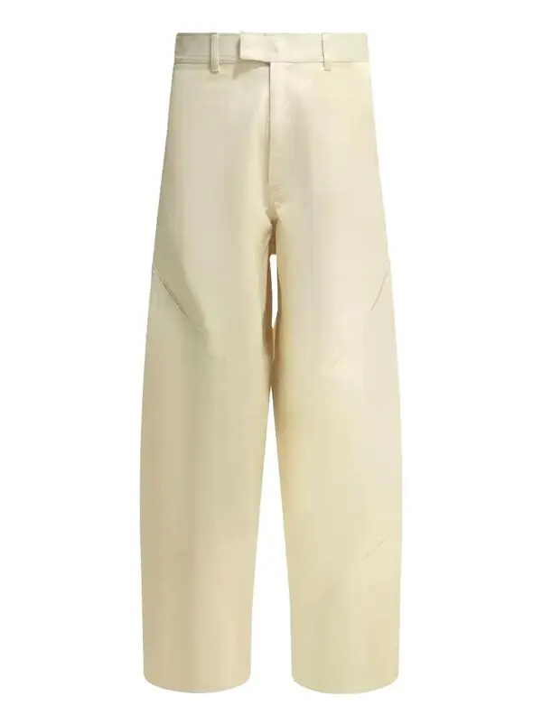 GOLDWIN Panelled Wide Leg Jeans - Neutrals
