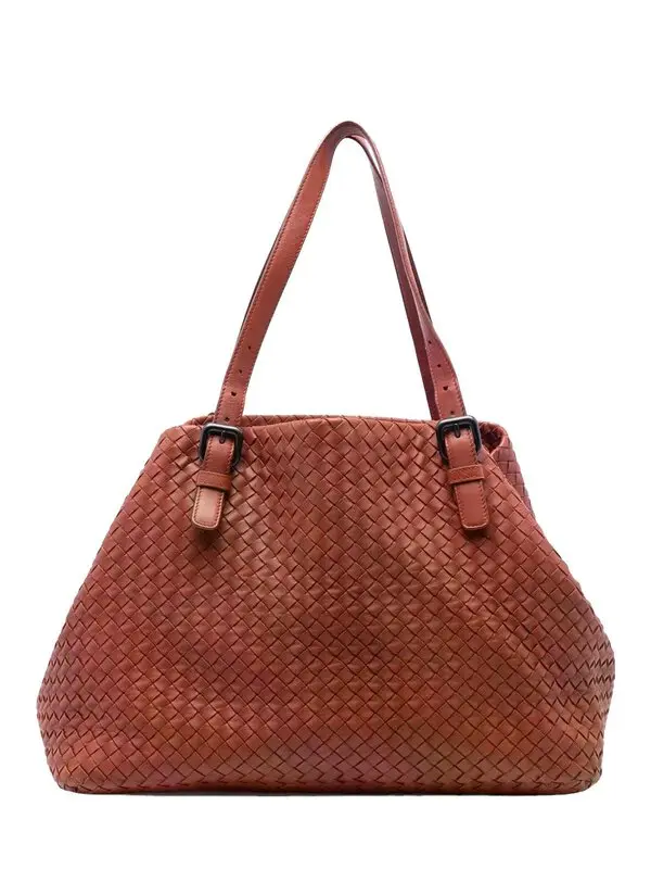 Bottega Veneta 2011 Large Nappa Intrecciato Cesta Tote Bag - Red
