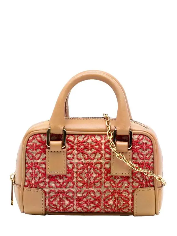 Loewe Nano Canvas Amazona Satchel - Brown