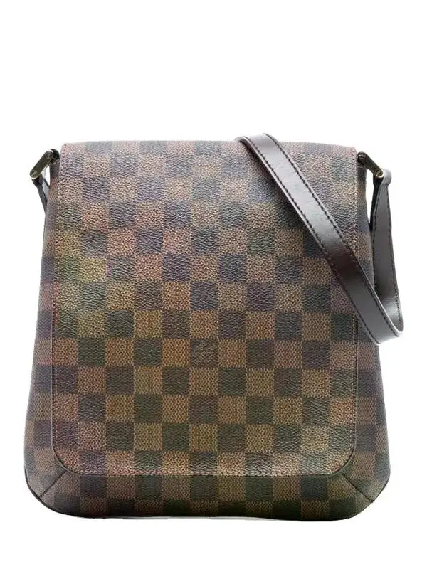 LOUIS VUITTON 2003-2010 Damier Ebene Musette Salsa Pm - Brown