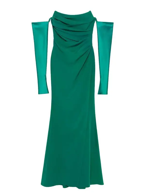 RHEA COSTA Aairah Maxi Dress - Green
