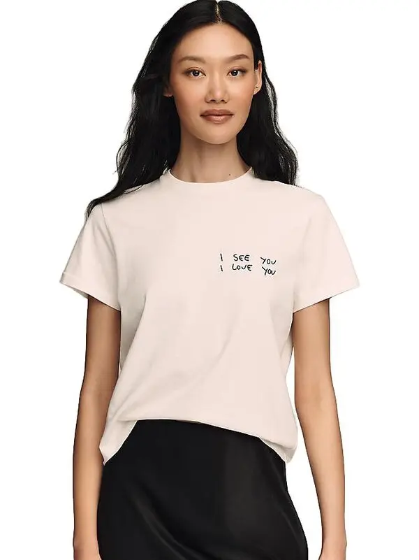 ANINE BING I See You T-shirt Top - Yellow