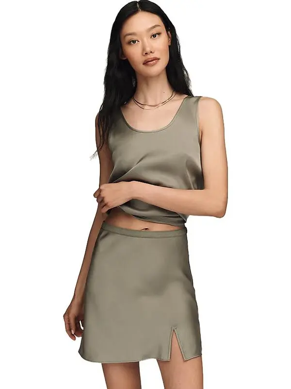 ANINE BING Chrisly Mini Skirt - Desert Sage