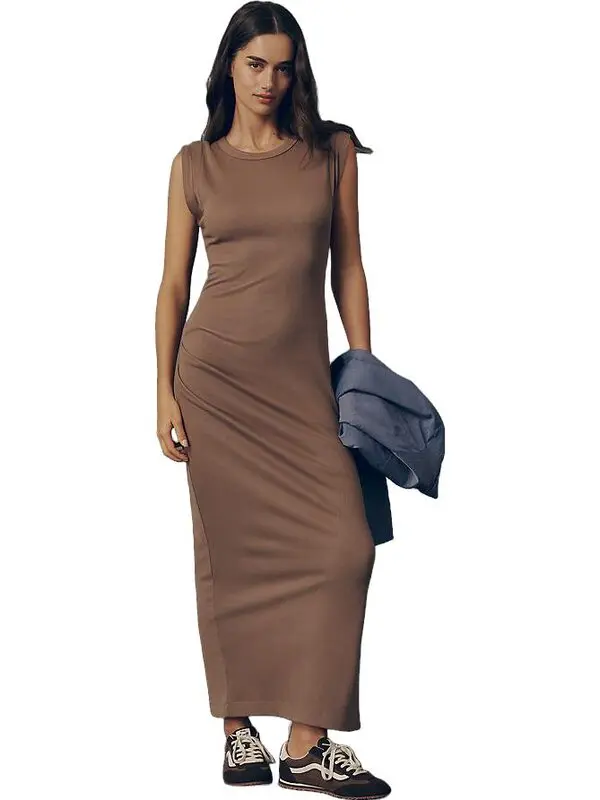 Michael Stars Calliope Sleeveless Midi Dress - Dark Grey