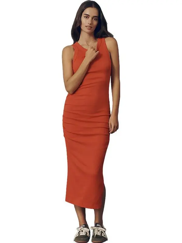 Michael Stars Wren Midi Dress - Red