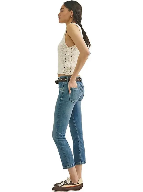 Free People We The Free Paloma Low-rise Cigarette Jeans - Mountain Peak