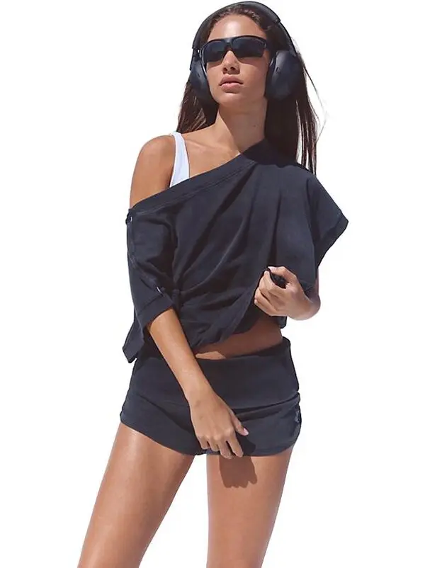 Free People Hot Shot Dolman Set - Black