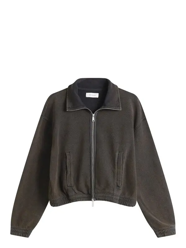 MFPEN Cropped Covet Full Zip - Burned Black