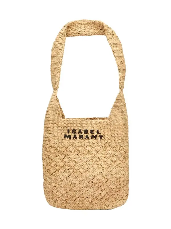 Isabel Marant Praia Small Shoulder Bag - Natural Black