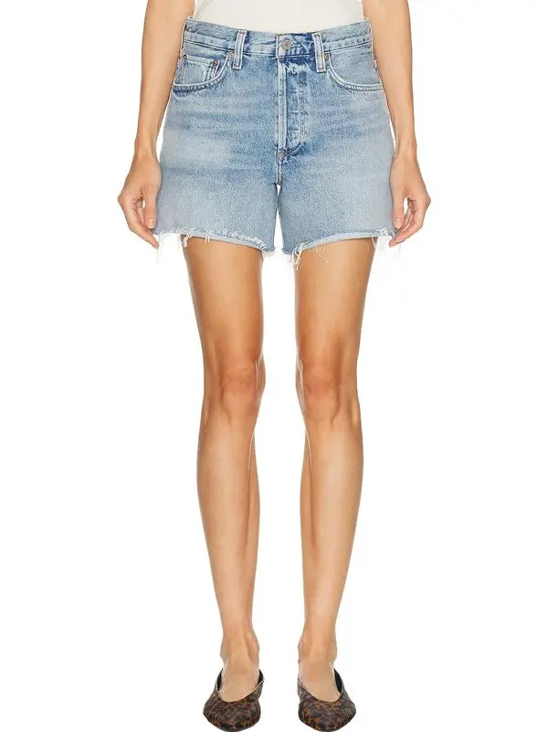 AGOLDE Nye Relaxed Denim Shorts - Post