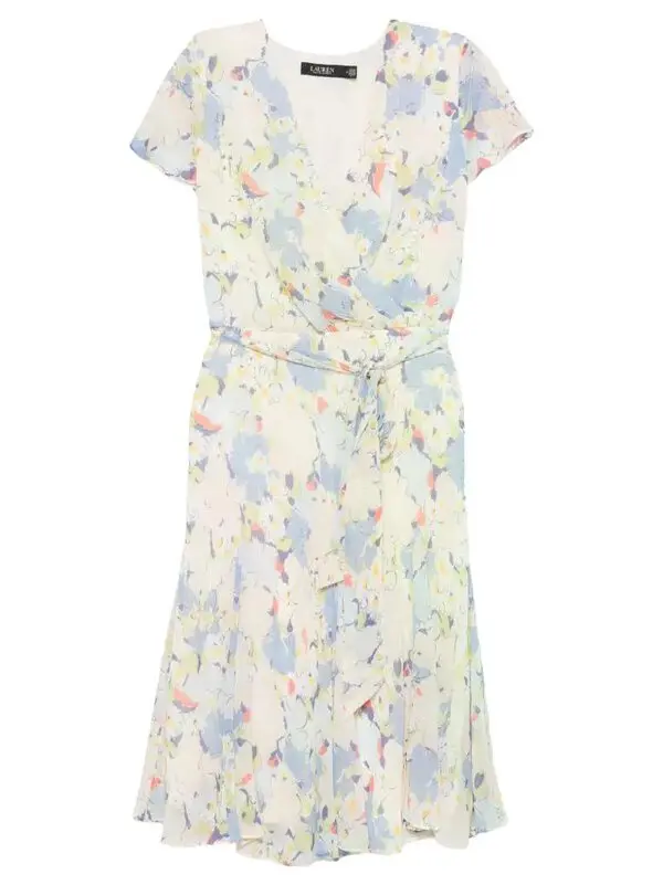 Ralph Lauren Floral-print Midi Dress - Neutrals