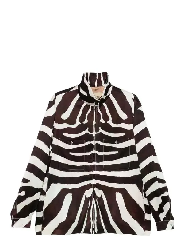 Valentino Garavani Zebra-print Jacket - Brown