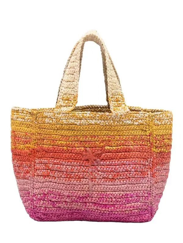 Manebí Small Zuma Crochet-knit Ombré Tote Bag - Yellow