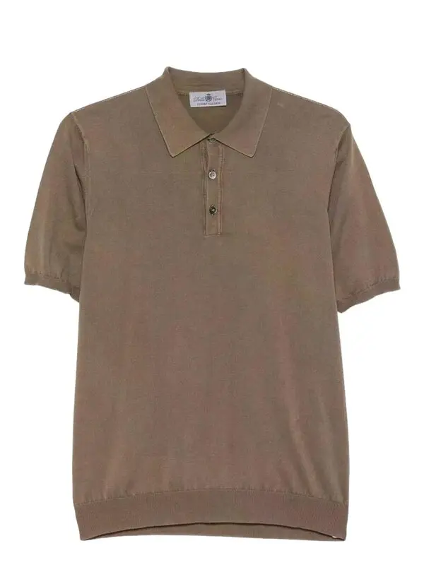 DELLA CIANA Short-sleeve Polo Shirt - Brown