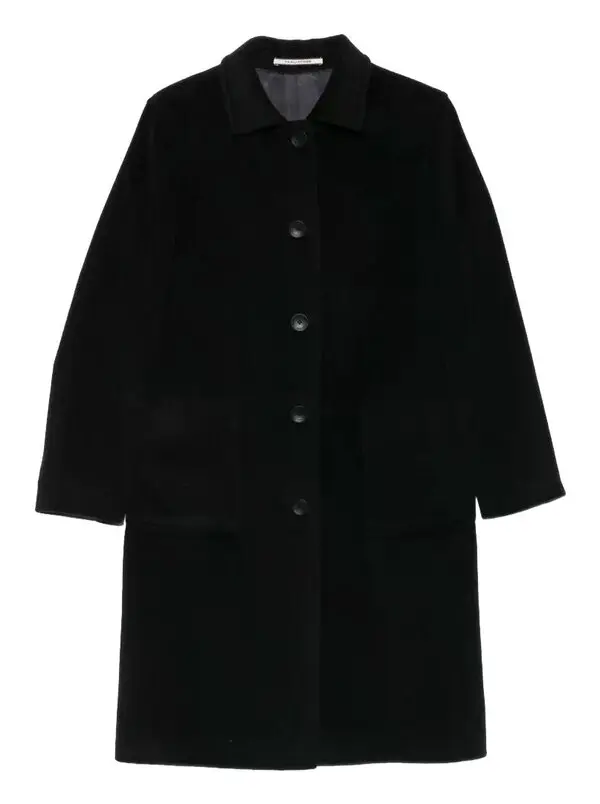 Tagliatore Monic Single-breasted Patch-pocket Coat - Blue