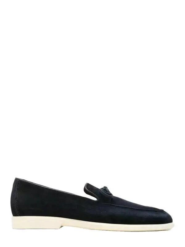 Santoni Bow-detail Loafers - Blue