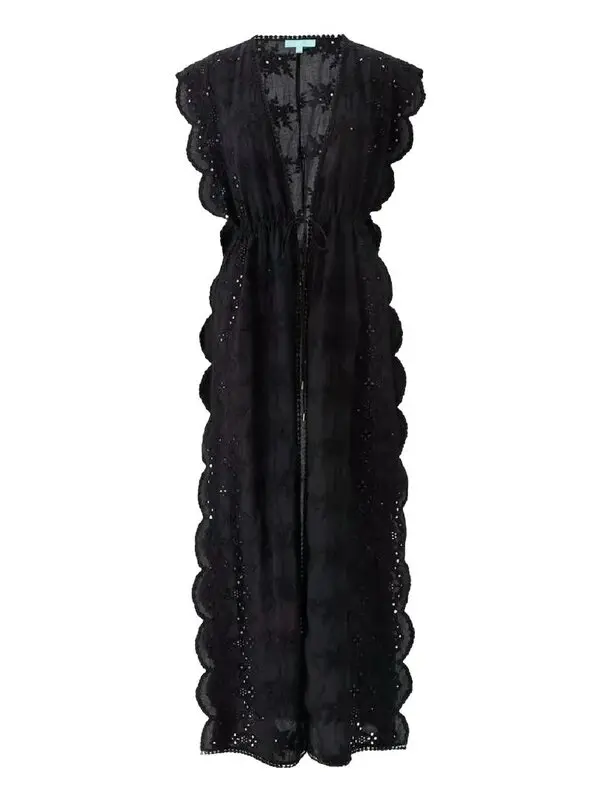 Melissa Odabash Talitha Peasant Blouse - Black