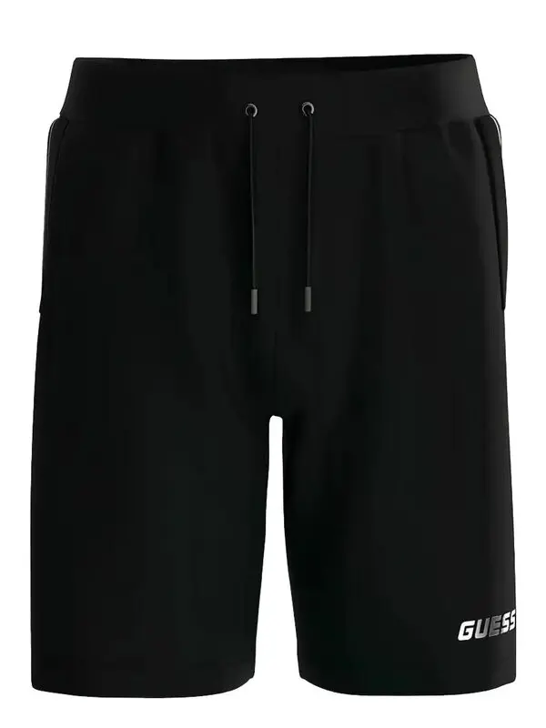 Guess Logo-print Shorts - Black