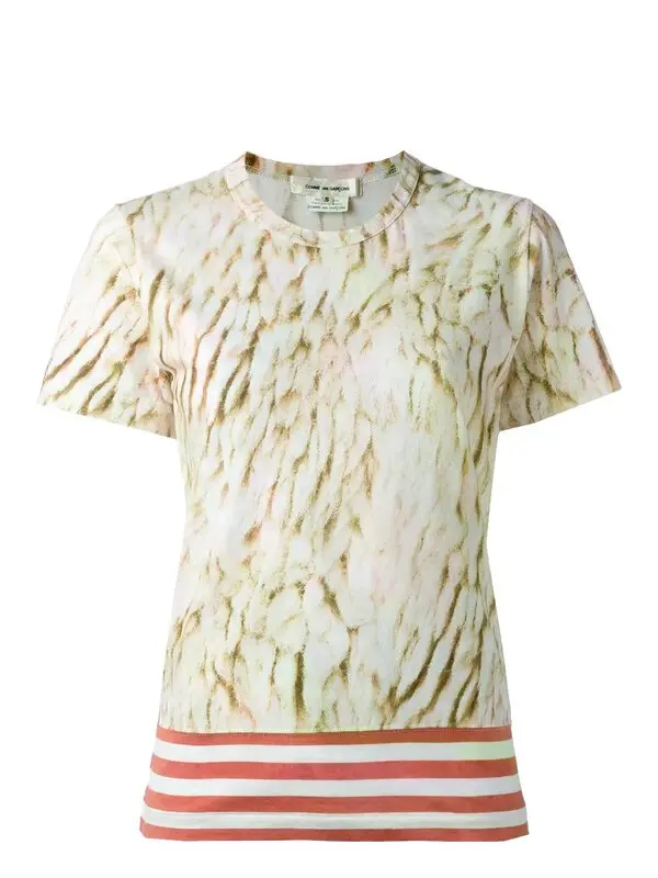 Comme Des Garçons Abstract Print T-shirt - White
