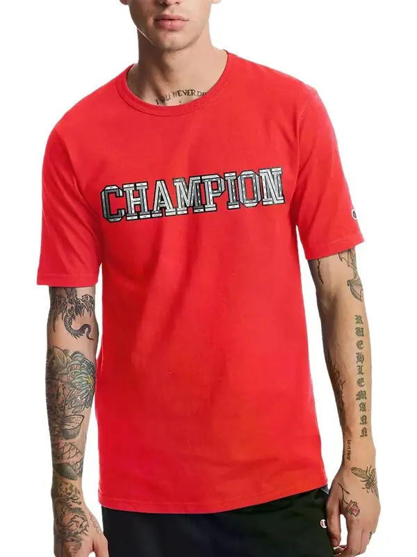 Champion C-life Heritage Logo-print T-shirt - Red