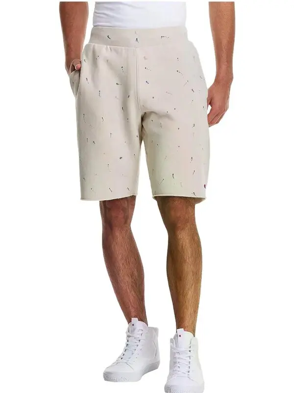 Champion Reverse Weave Paint-splatter Shorts - Neutrals