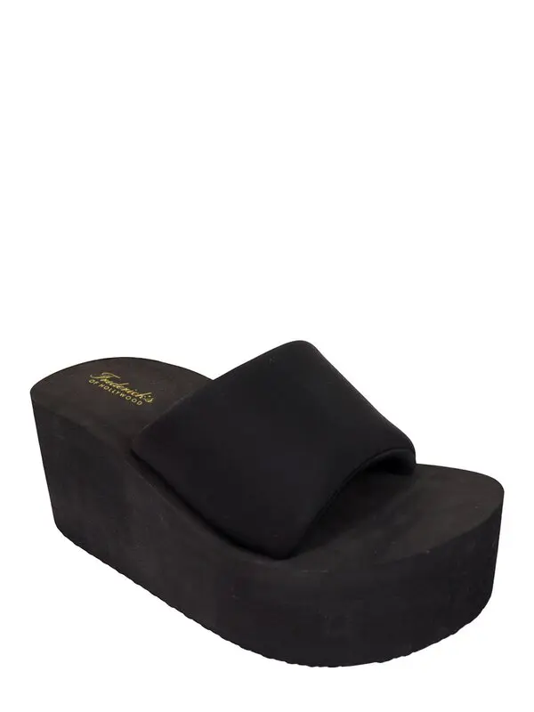 Frederick's Of Hollywood Alice Chunky Platform Sandals - Black