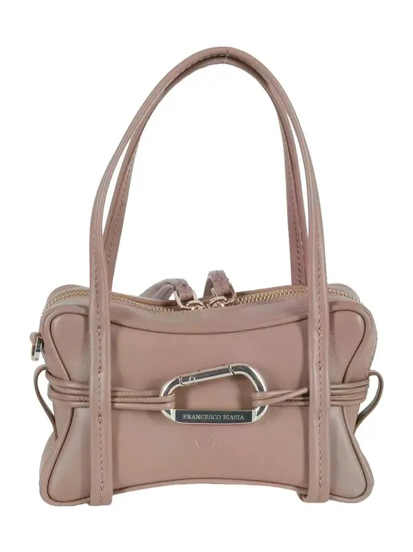 BIASIA Mini Edwige 4ever Leather Tote Bag - Neutrals