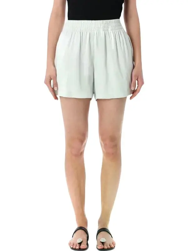 ANINE BING Kam Elasticated Shorts - Green
