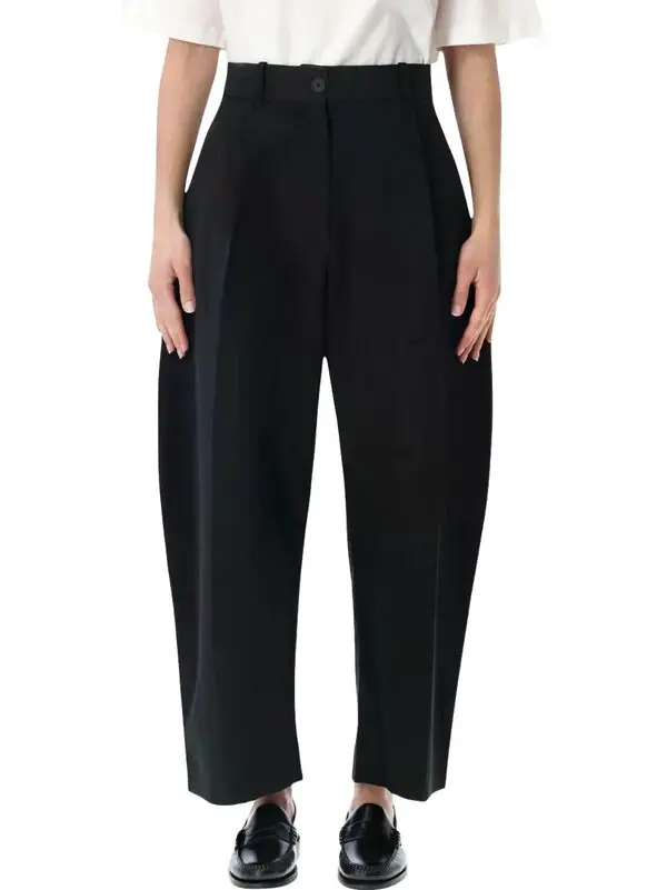 Studio Nicholson Minos Pleated Trousers - Black