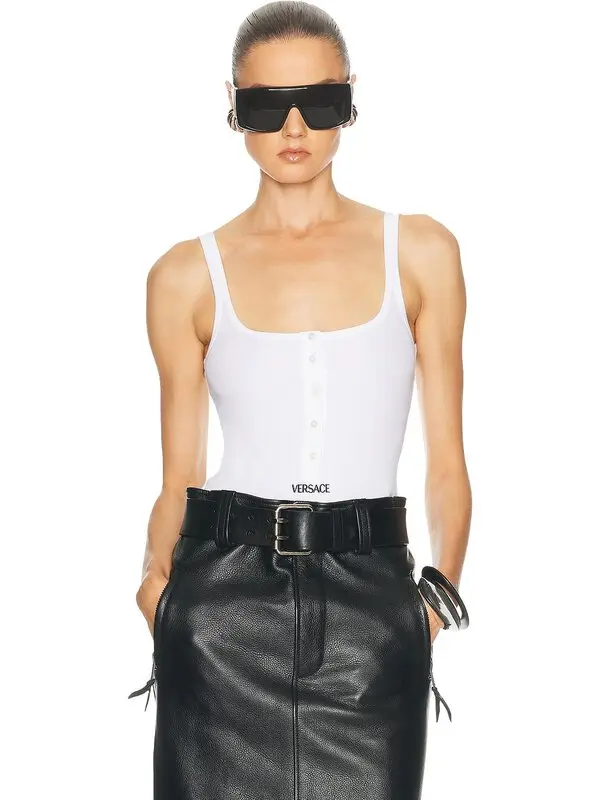 Versace Sleeveless Bodysuit - White